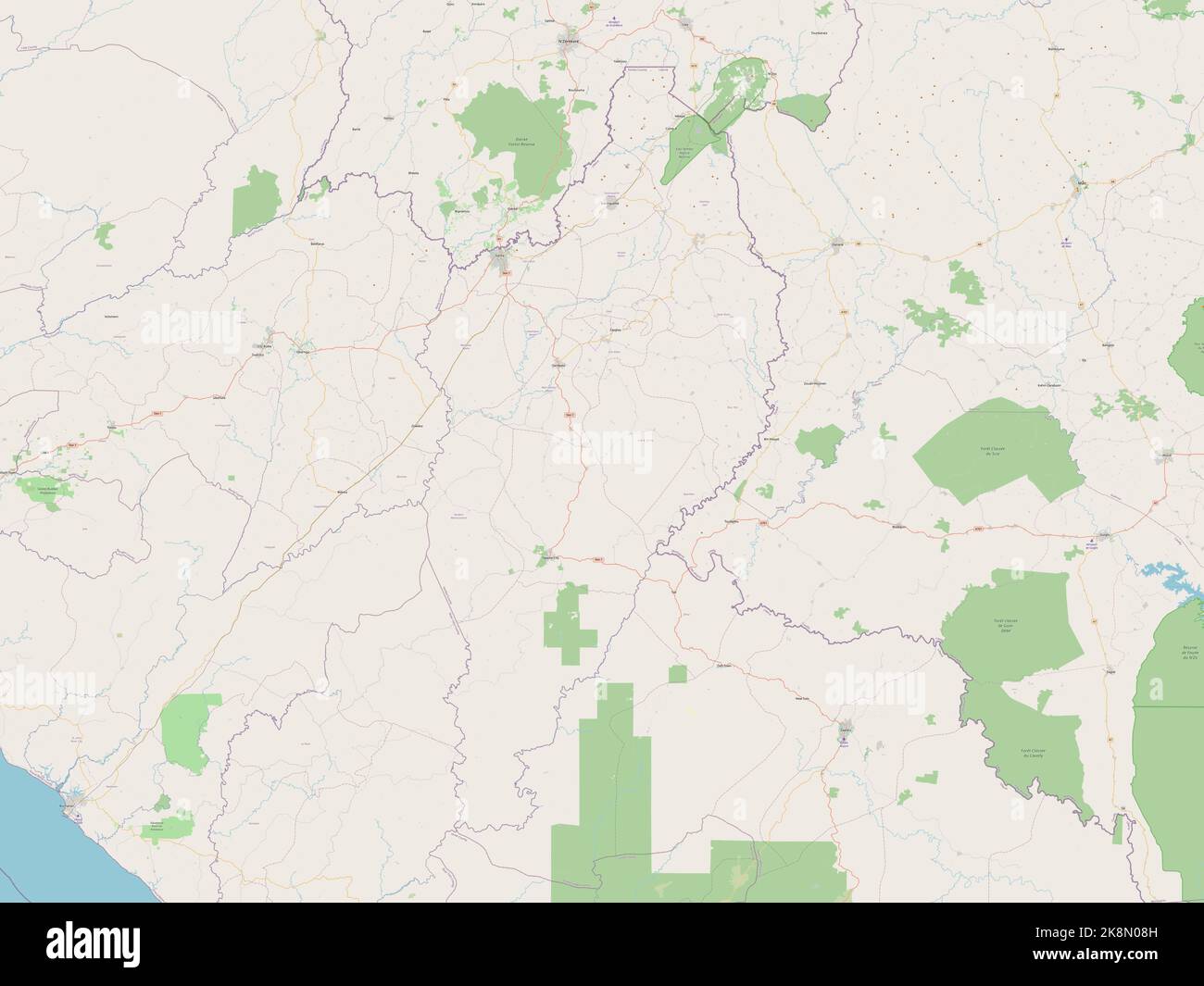 Nimba outline map hi-res stock photography and images - Alamy