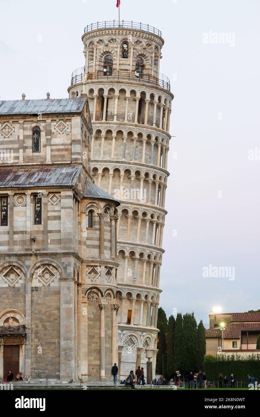 View of the leaning tower of pisa agains sky Stock Photo - Alamy