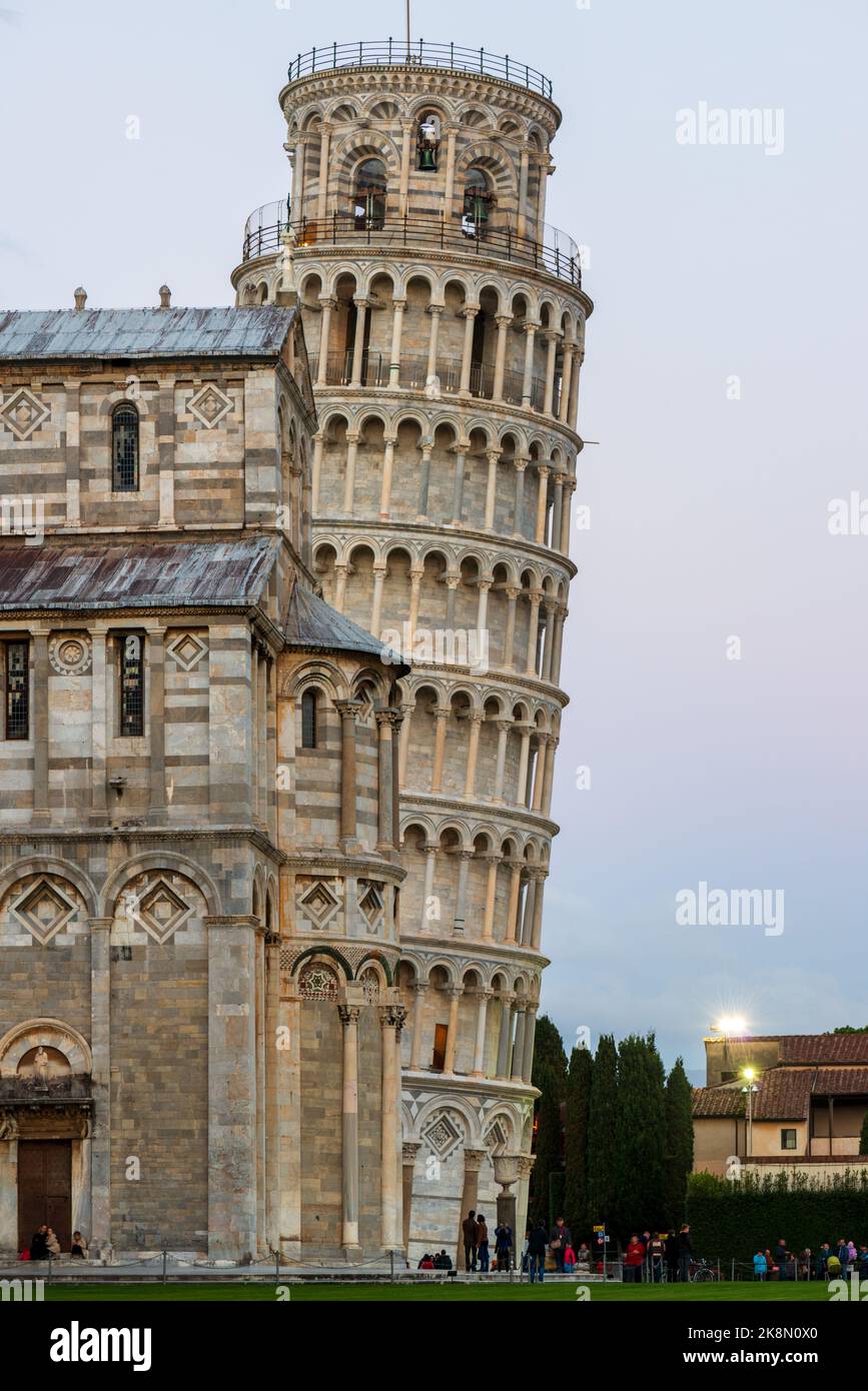 View of the leaning tower of pisa agains sky Stock Photo - Alamy