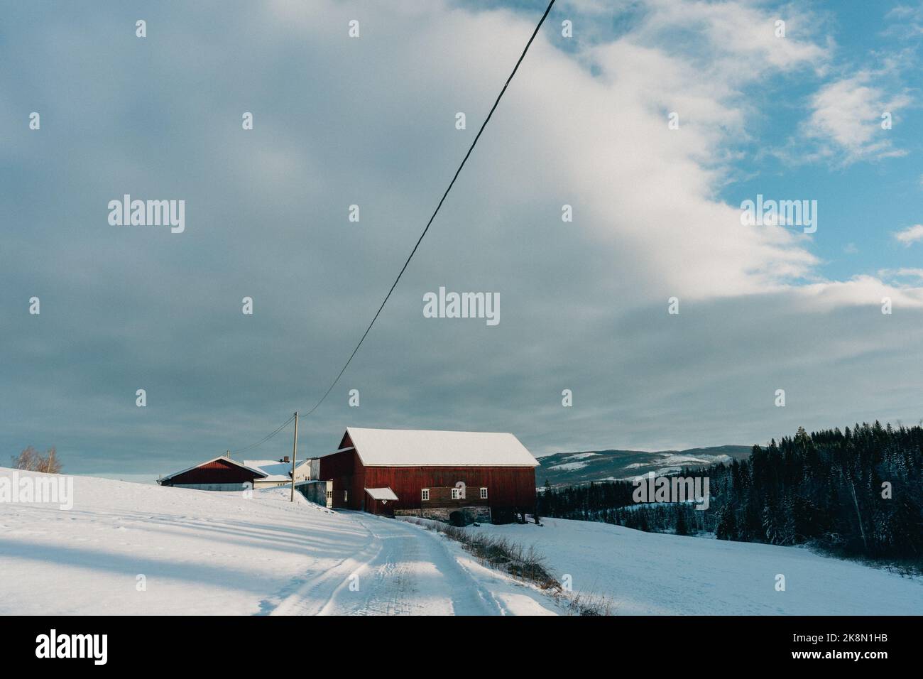 rural winter landscape Stock Photo - Alamy