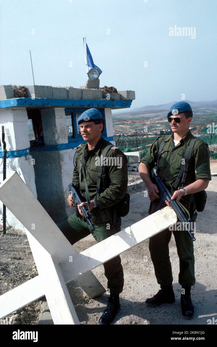 Norwegian un soldiers in lebanon unifil forces picture hi-res stock ...