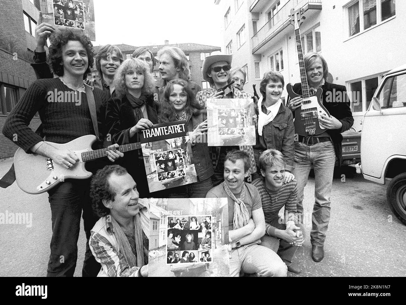 Oslo 1982-05: The group Tramteatret photographed in connection with the ...