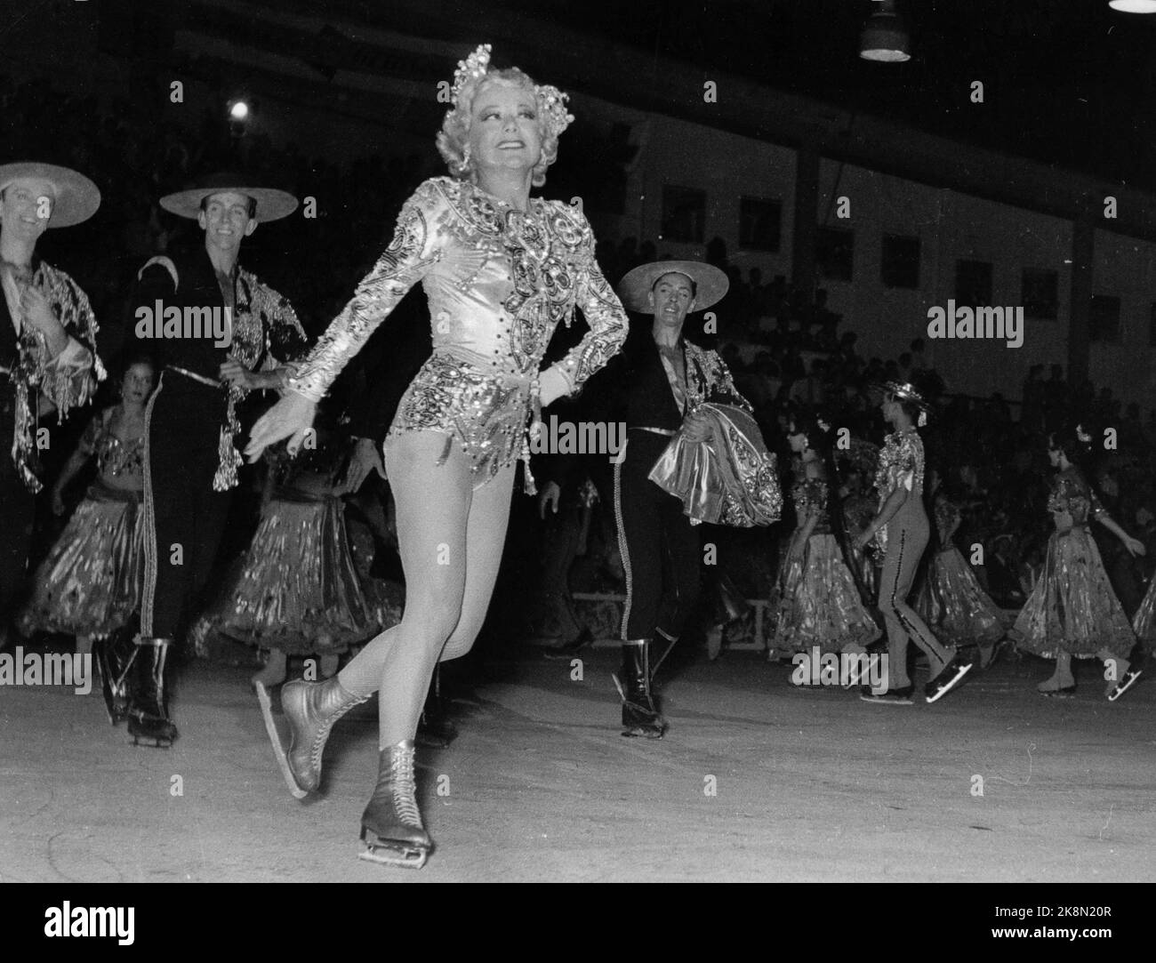 Oslo 19550812: The art runner Sonja Henie became professional after ...