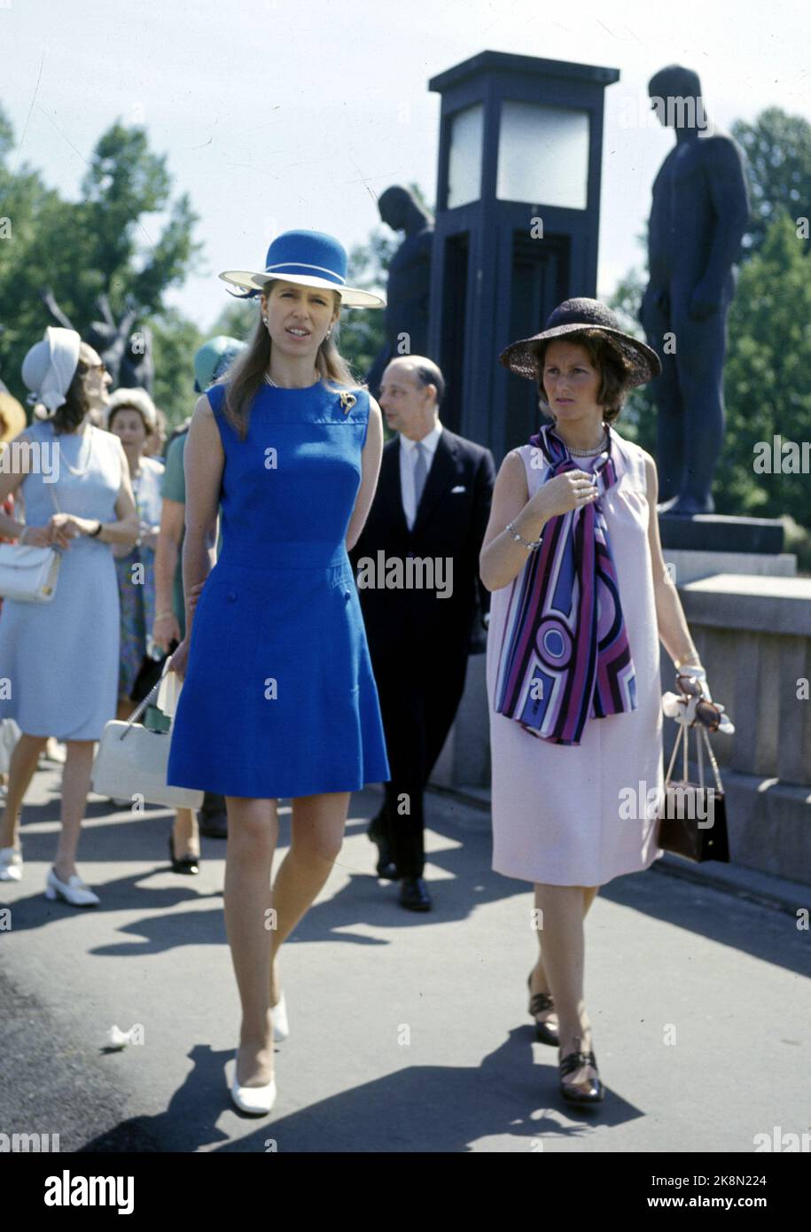 Oslo 19710604. Princess Anne of the United Kingdom is on an official ...