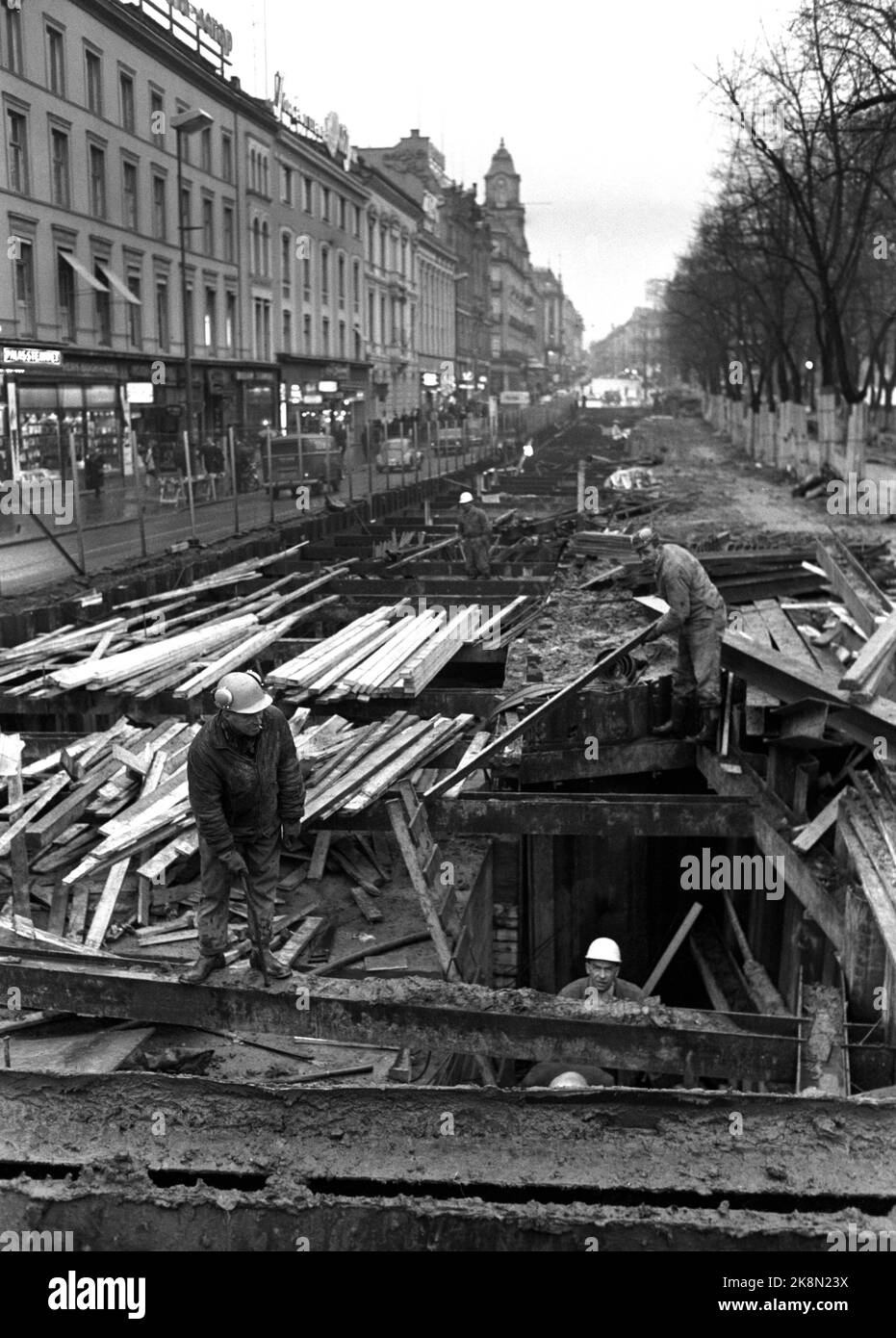 Oslo 19710122 worked with the stortinget metro station is ongoing hi ...
