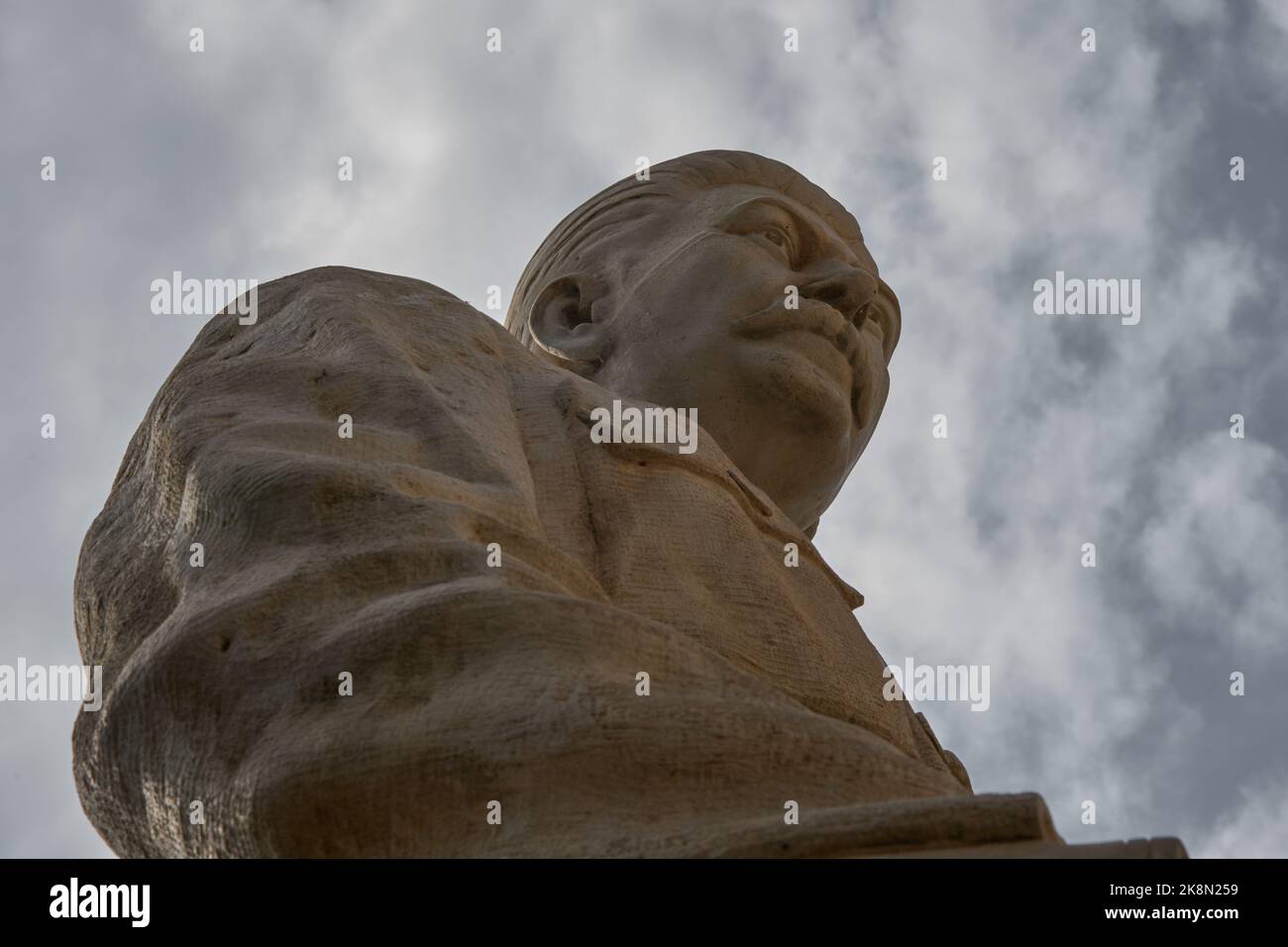 Statue von Josef Stalin, sowjetischer Diktator und Gewaltherrscher, vor ...