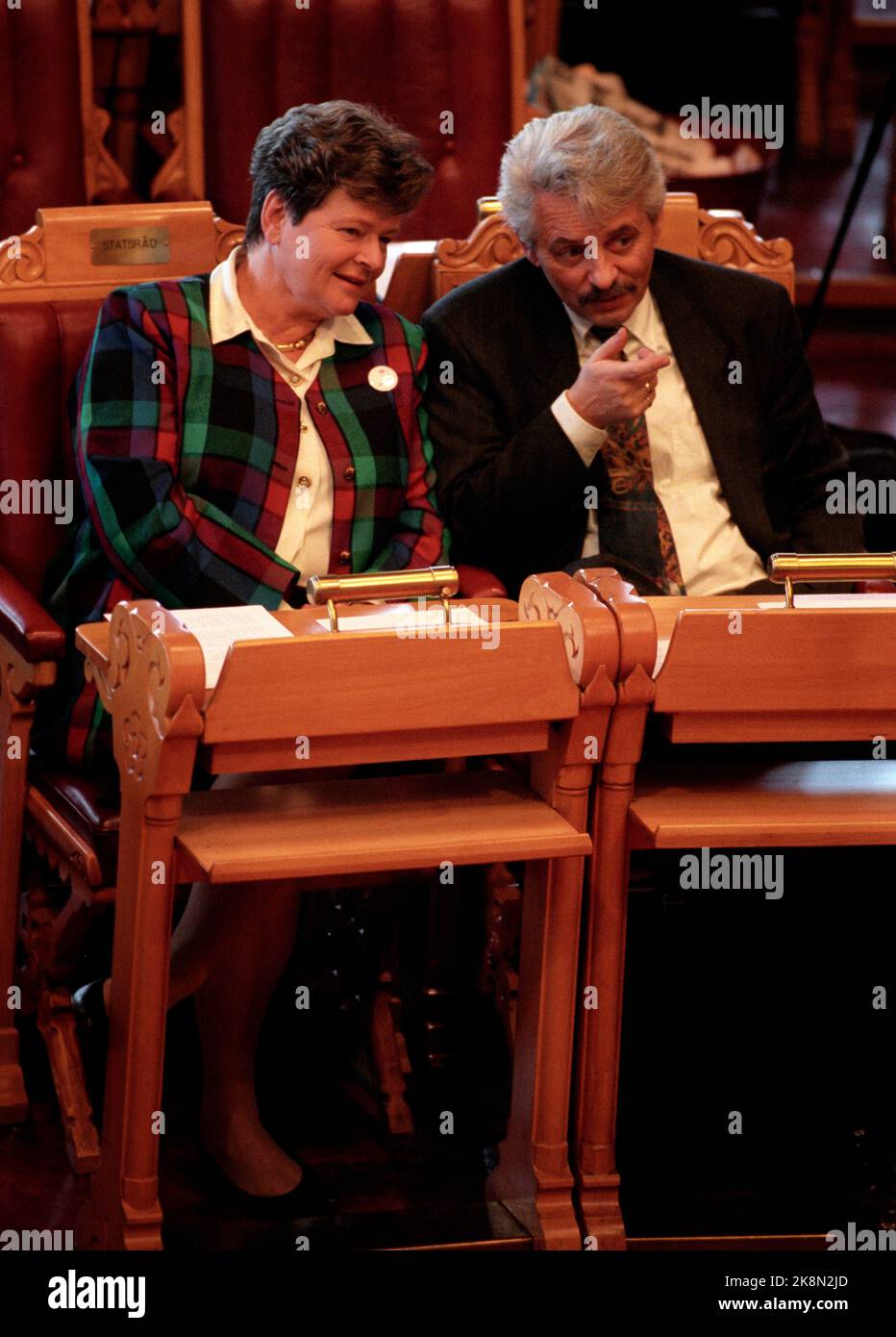 1994 kosmo gro harlem brundtland during the trontale debate photo hi ...
