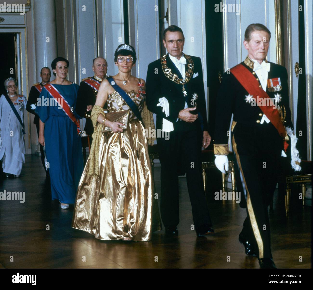 Oslo March 8, 1983. Finland's Prime Minister Mauno Koivisto is on a ...