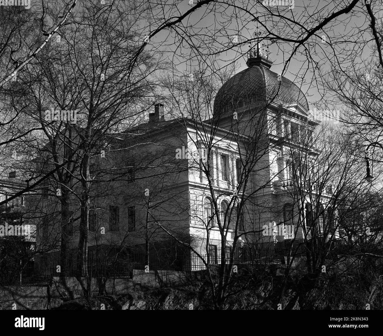 Oslo March 10, 1965. Uranienborg Castle, a mansion in Oslo. Photo ...