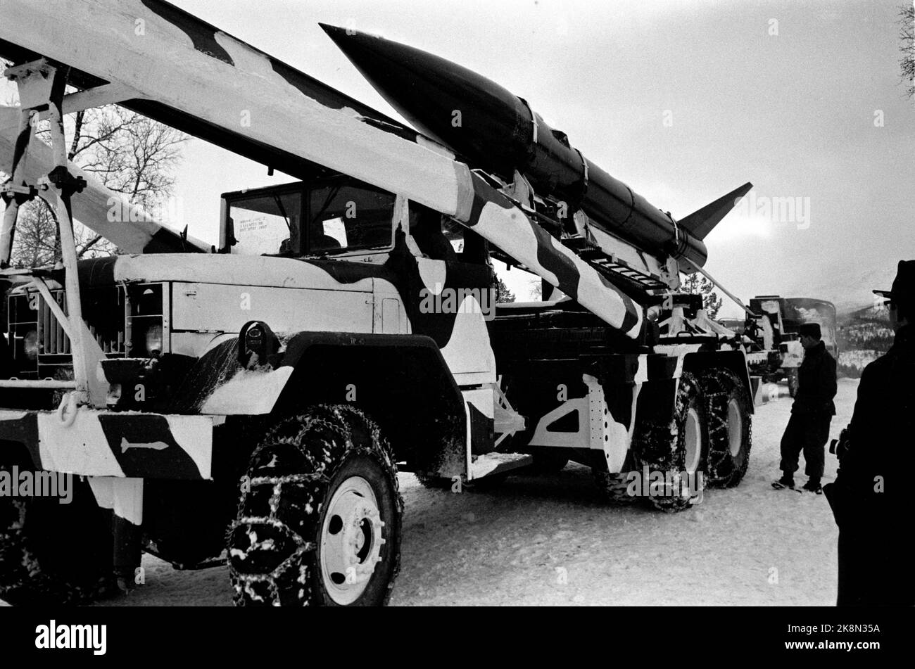 Setermoen; Bardu 19610215 The Rocket Battalion in Brigade Nord has a ...