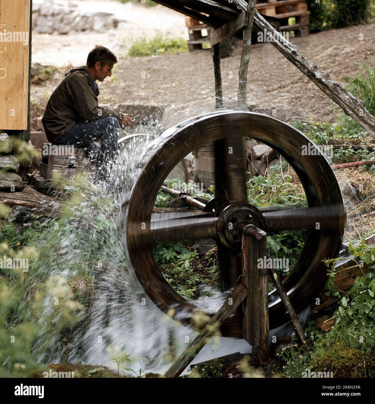 Old farm that has museum lars aga at kvernkallen photo hi-res stock ...