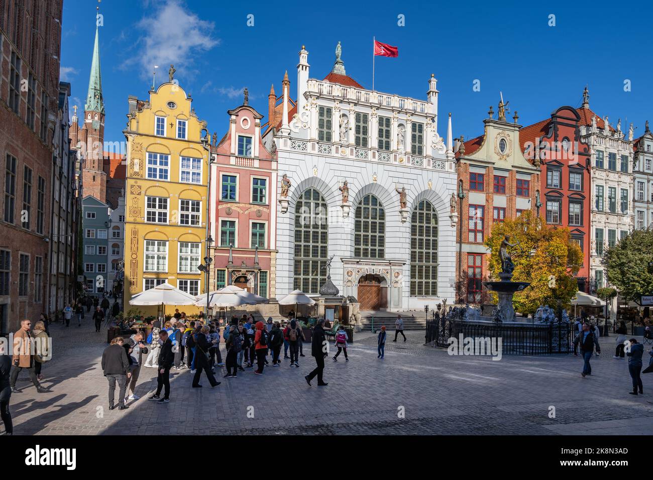 Gdansk, Poland - October 4, 2022: People on Long Market (Dlugi Targ ...
