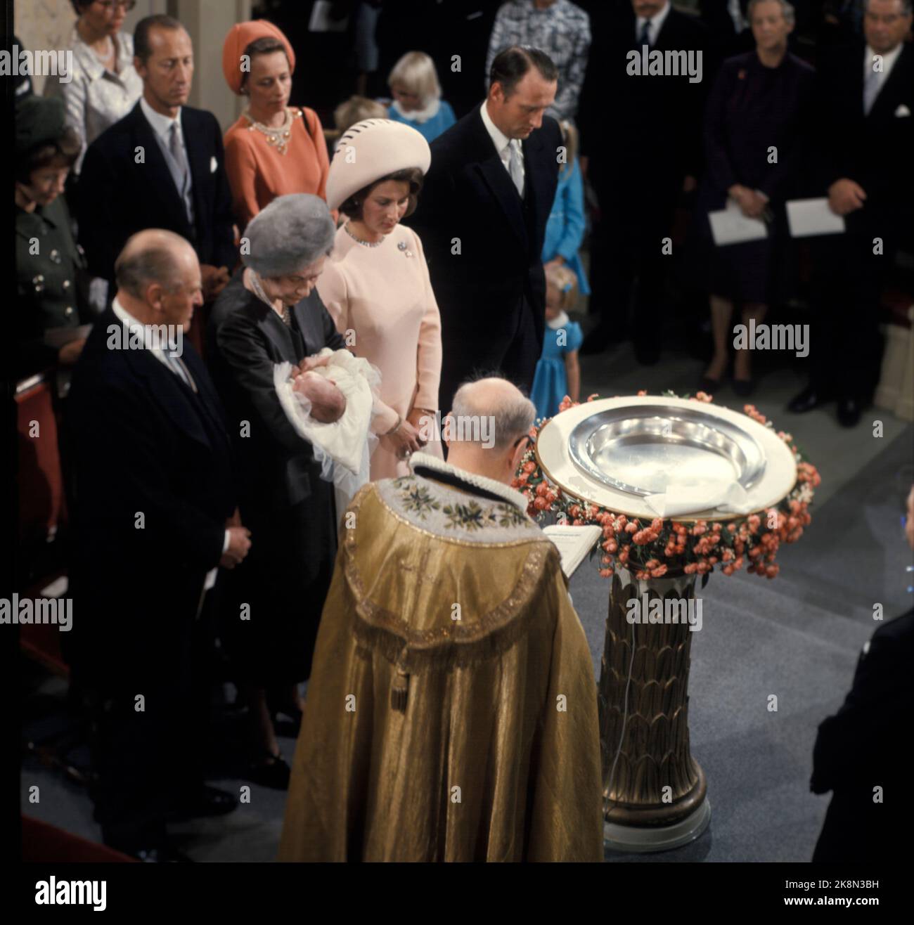 Oslo 19711019: Princess Märtha Louise - christening in the castle ...