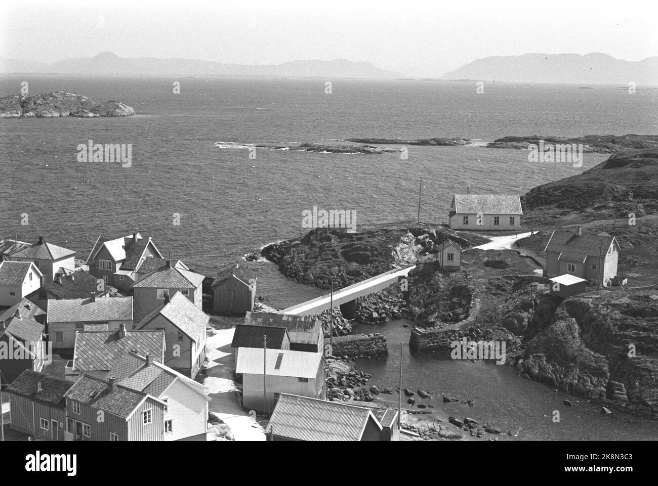 Ona 19720617. The fishing village ona out on the Romsdal coast is at a ...