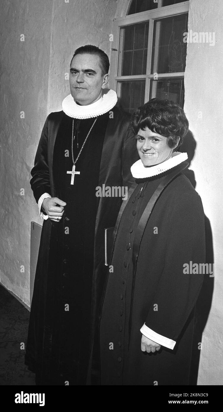 Academic 19700118. Female priest ordained in Skedsmo church. Cand ...