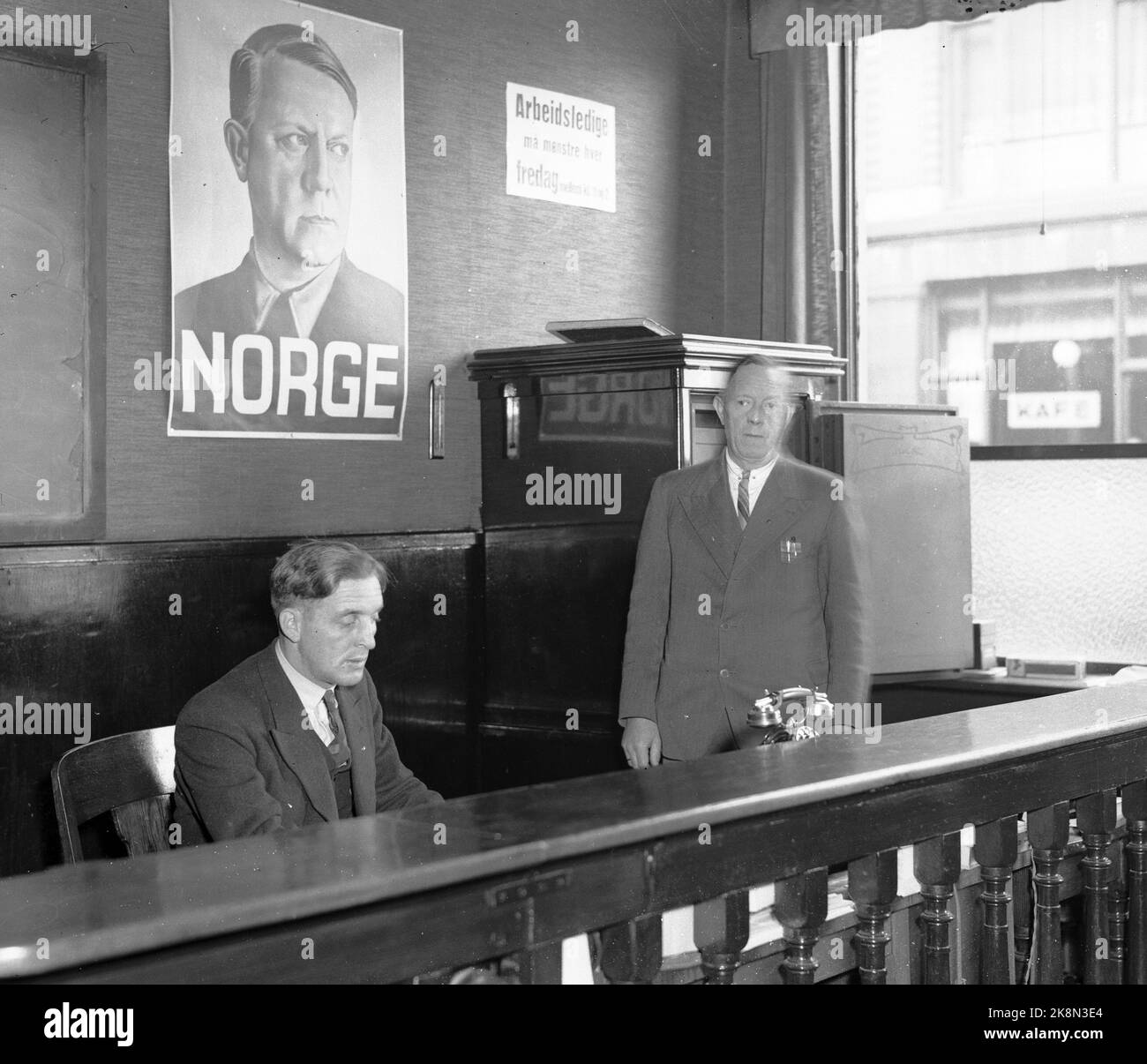WW2 Oslo 19421016 Interior from the Mason's Union, Nytorget 2 in Oslo ...