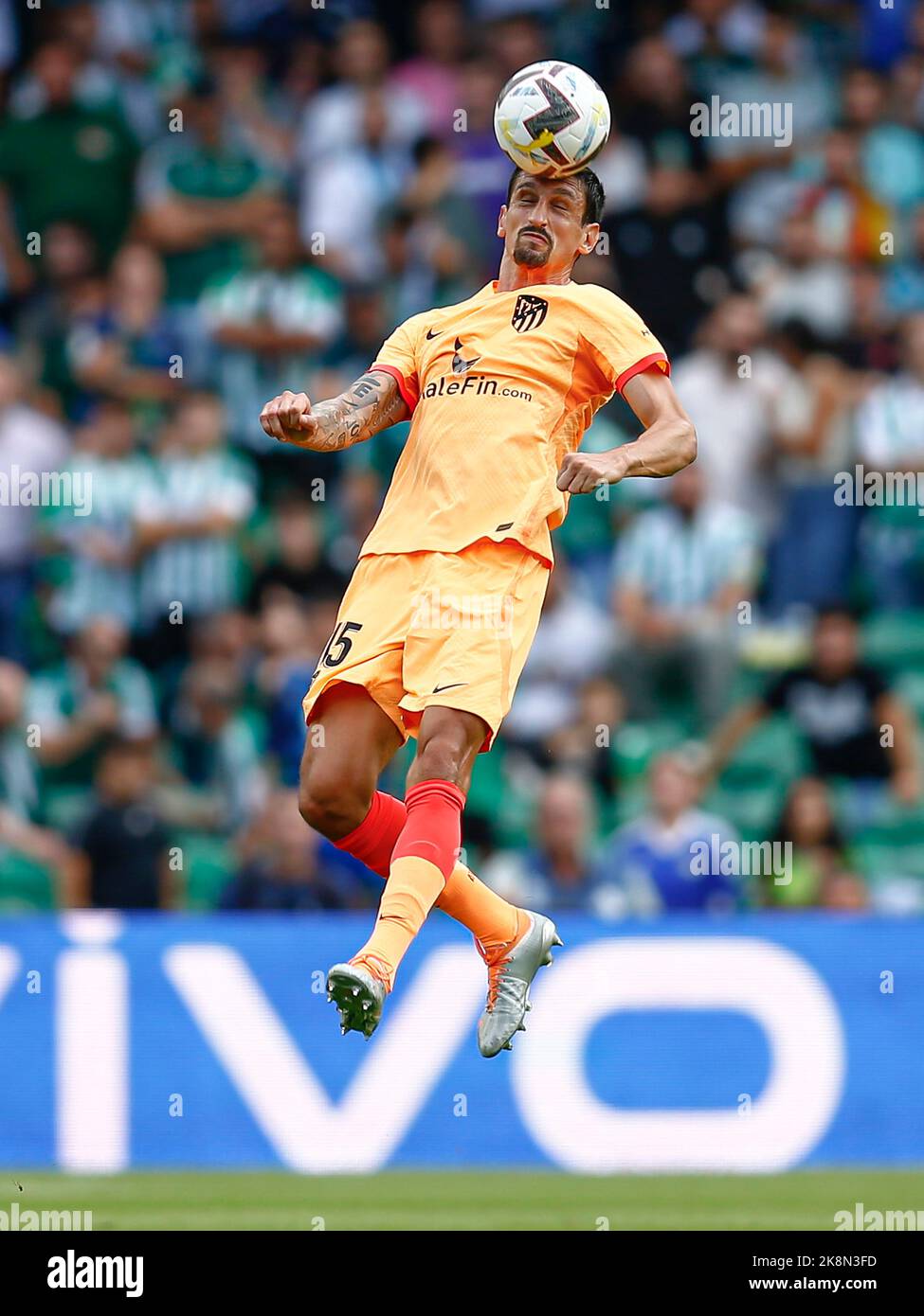 Stefan Savic of Atletico de Madrid during the La Liga match between ...