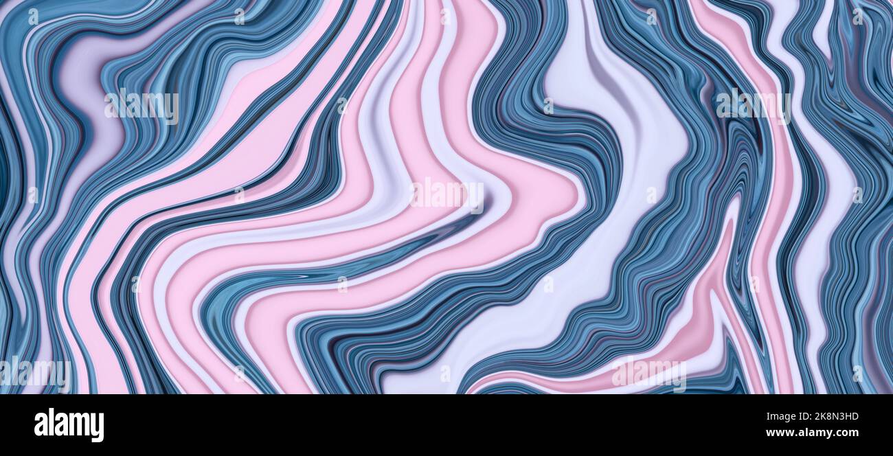 Paint flowing. Moving colorful lines abstract background. Liquid marble ...