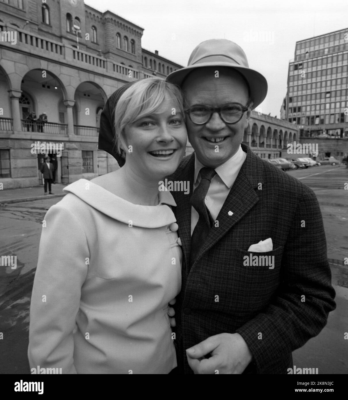 Oslo 196606. Povel Ramel and Monica Zetterlund are in Oslo with the ...