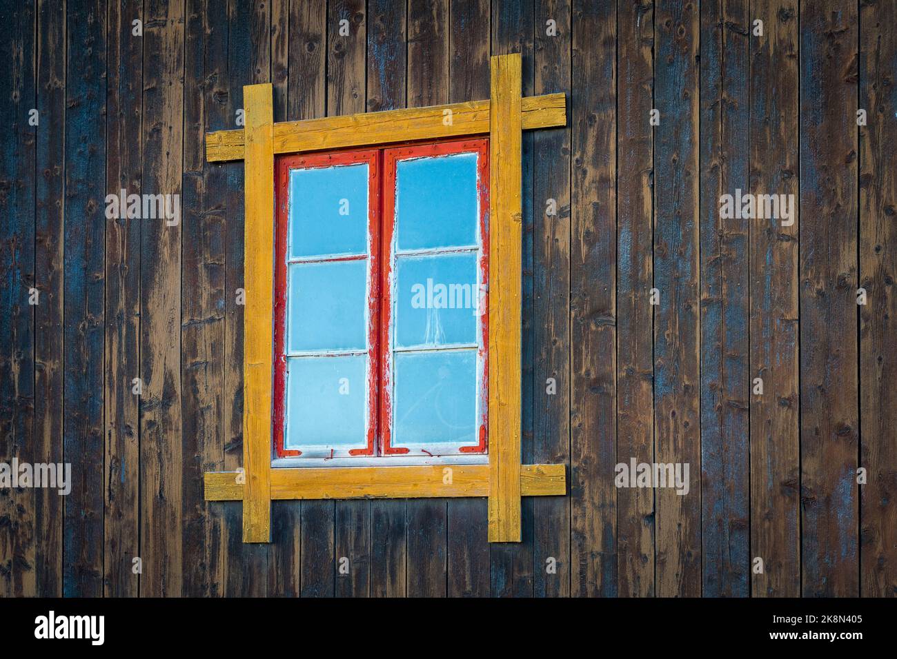 An old window of a barn wall Stock Photo - Alamy