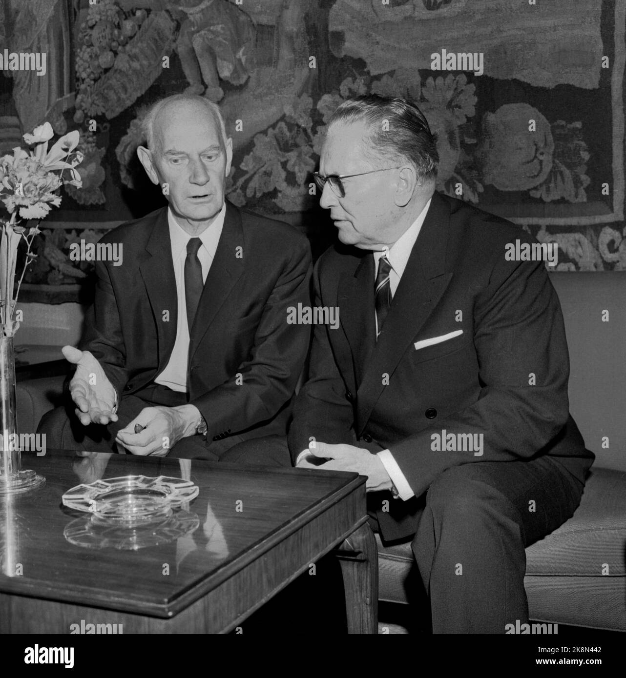 Oslo 196505 Yugoslavia President Josip Broz Tito on official visit ...