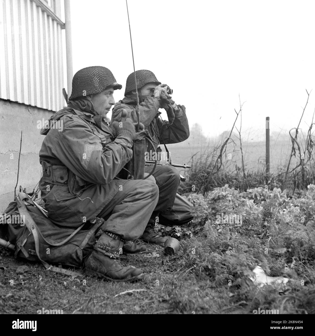 Sverre a borretzen ntb uniform military exercises binoculars ...