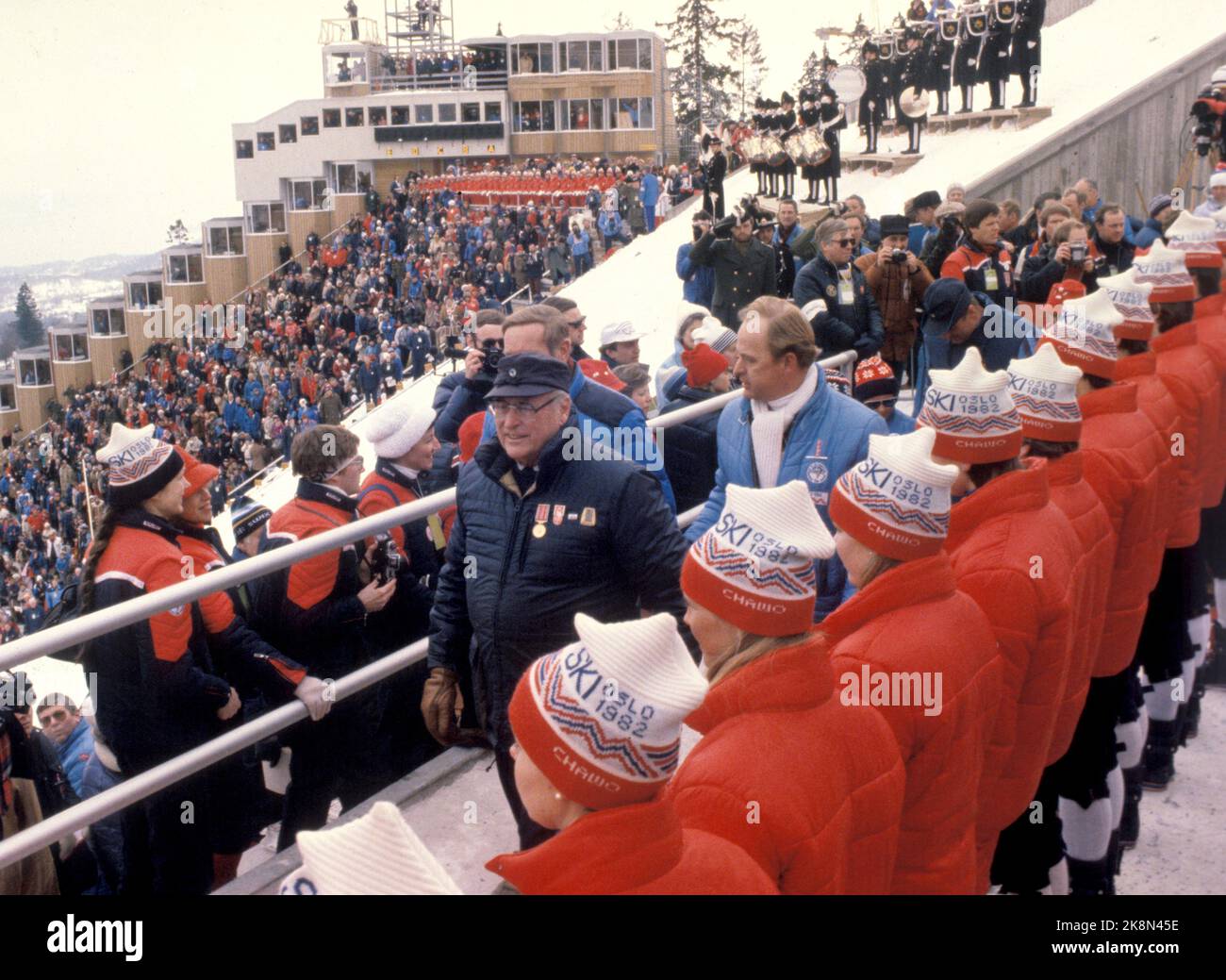 Ntb archive skanpix the norwegian royal house ski jump hi-res stock ...