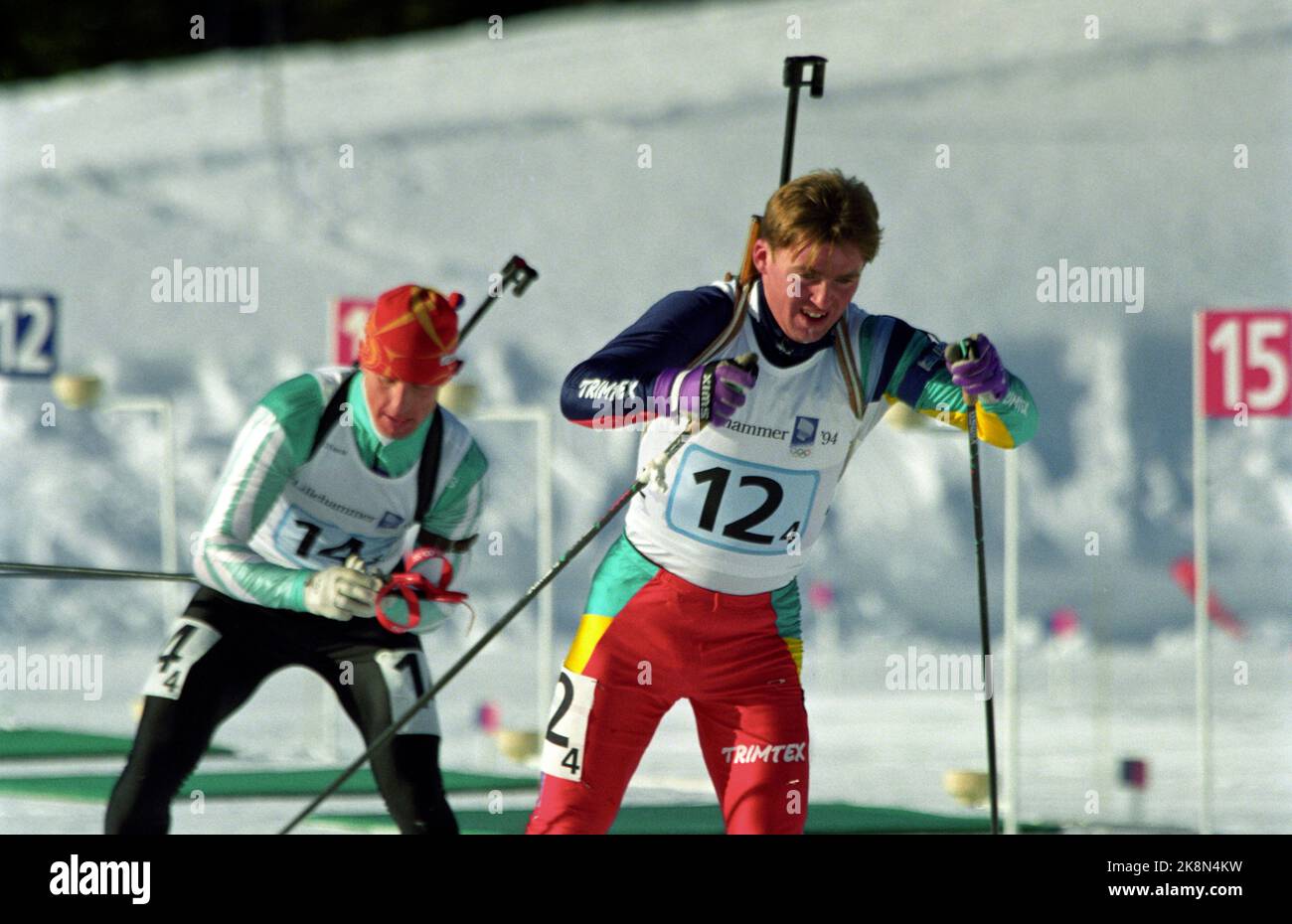 Lillehammer 19940226 Winter Olympics at Lillehammer. Biathlon. Men's ...