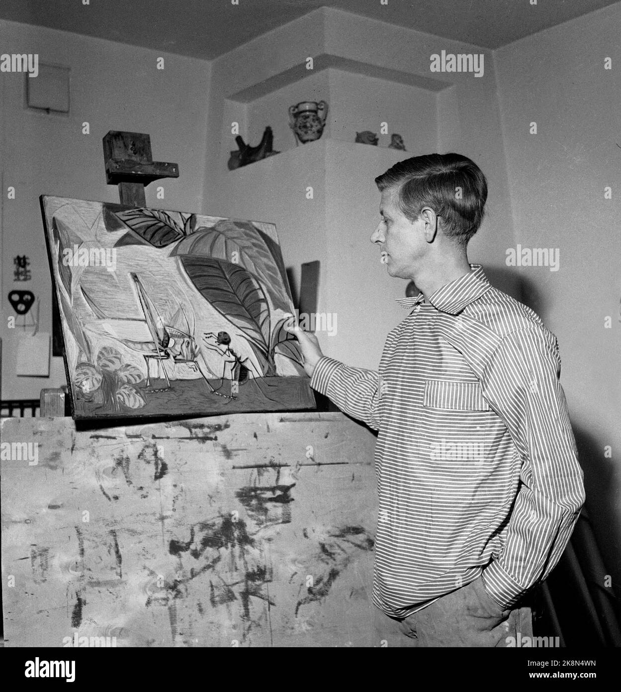 Ntb ntb paintings studio alone painters artists hi-res stock ...