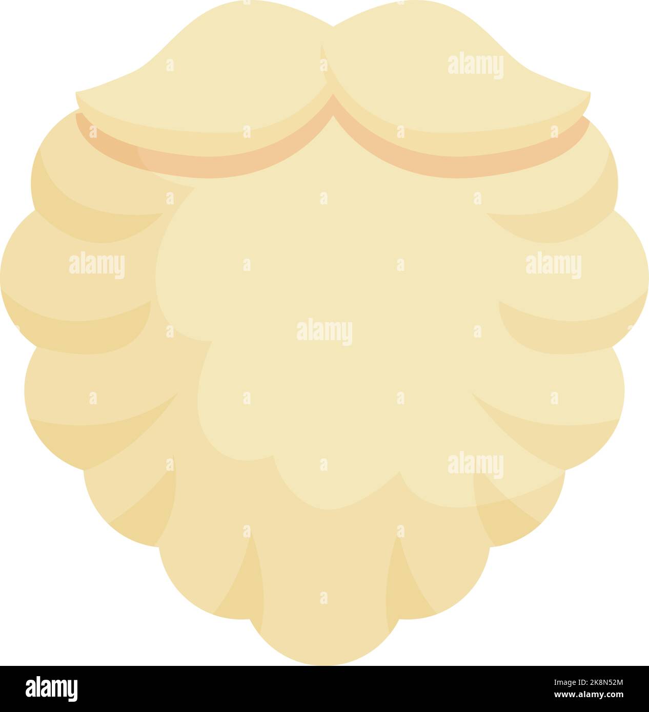 Wear beard icon cartoon vector. Santa holiday. Sticker costume Stock ...