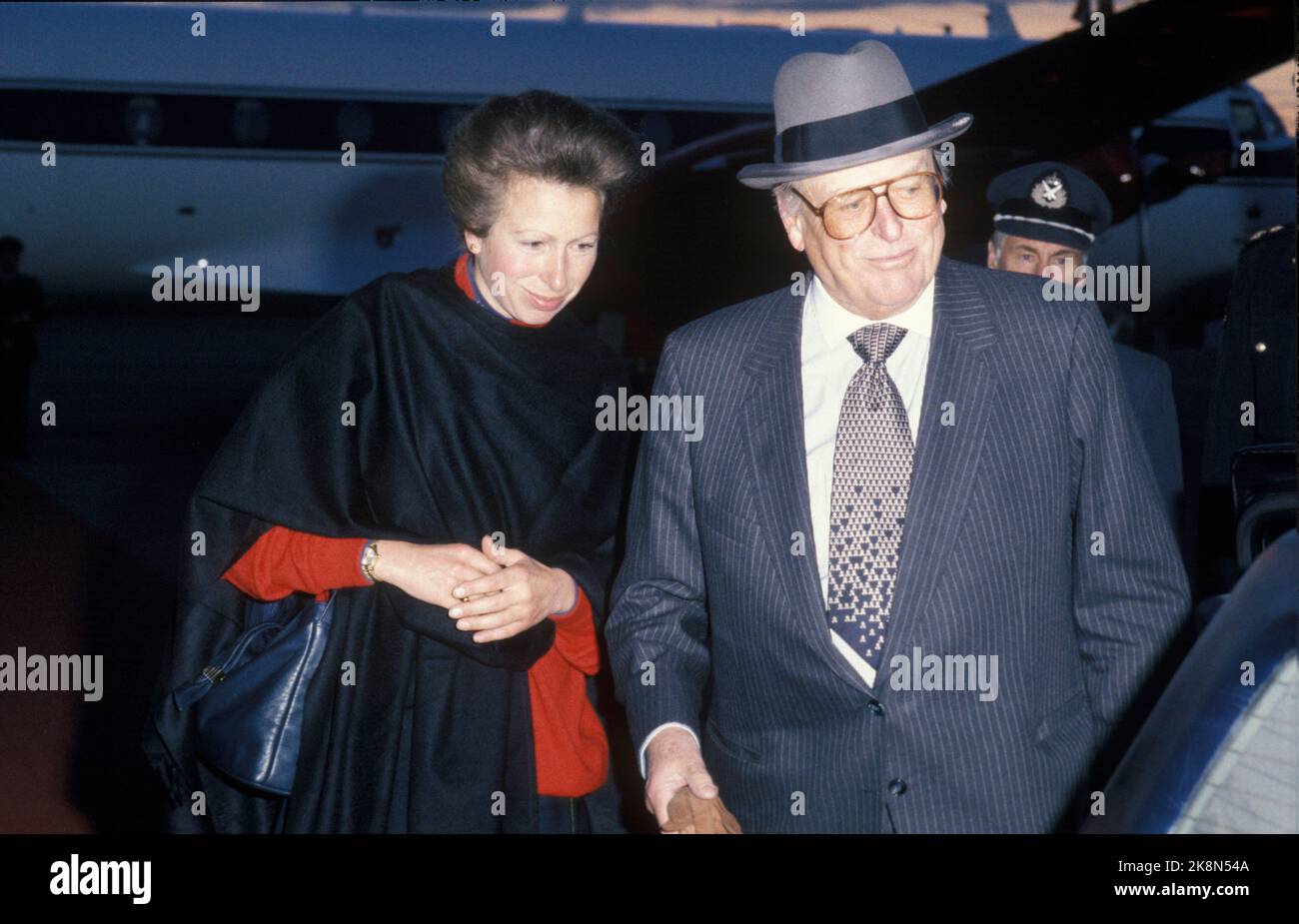 Princess anne arrives in the uk foro hi-res stock photography and images - Alamy