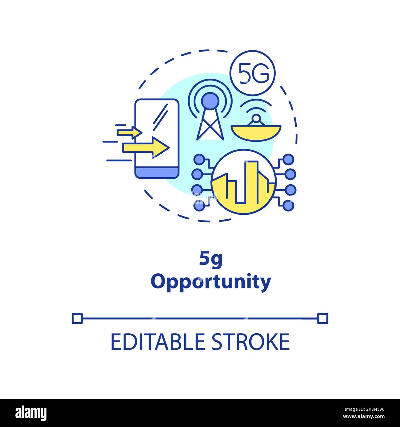 Fifth generation opportunity concept icon Stock Vector Image & Art - Alamy