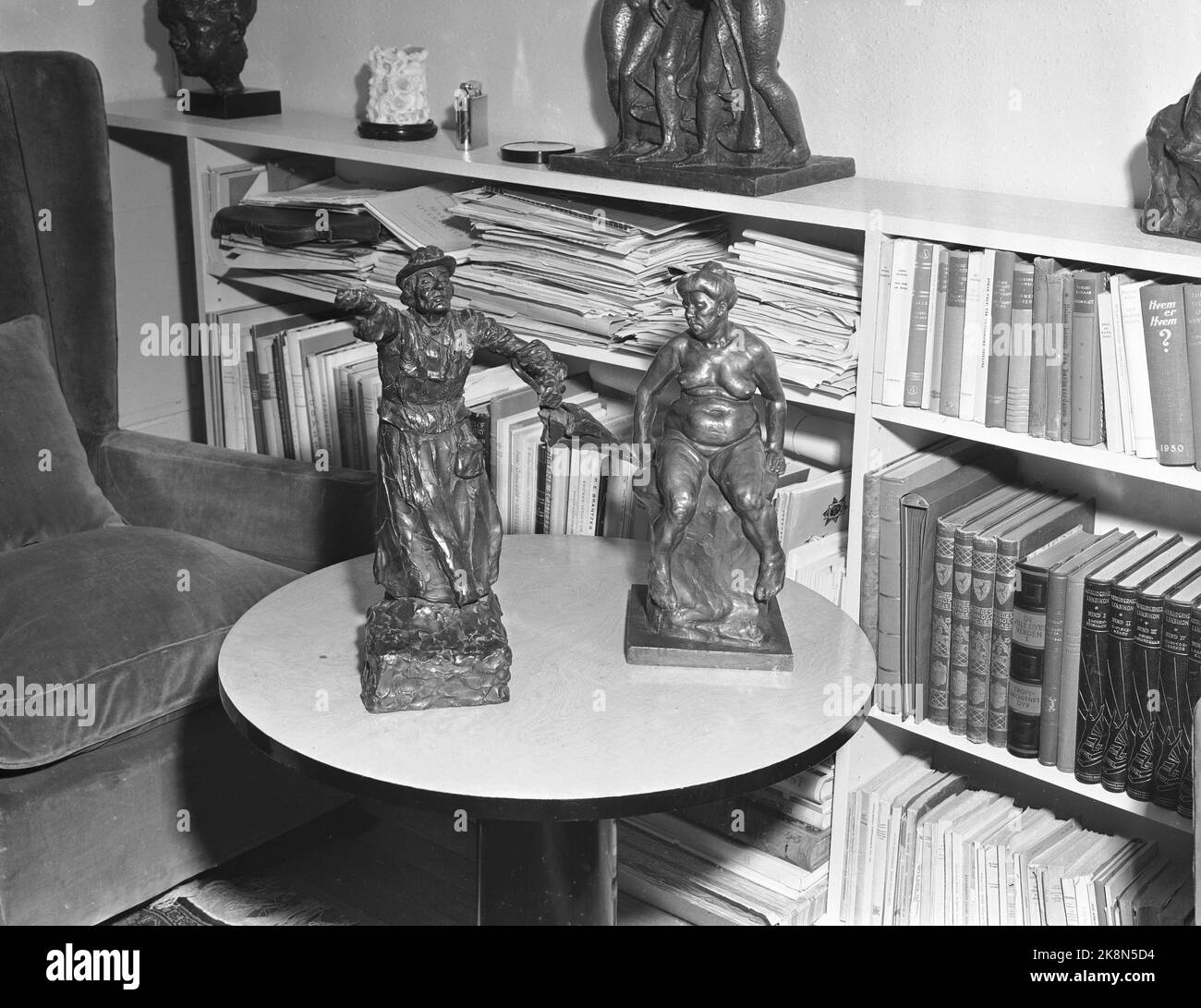 Oslo 19521127. Interior motif from the Stenersen villa. Listed for the ...