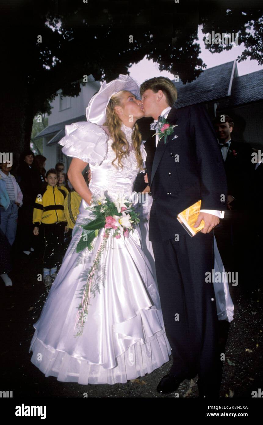 Oslo 19890923 Javelin thrower Hattestad marries Anders Hattestad. The ...