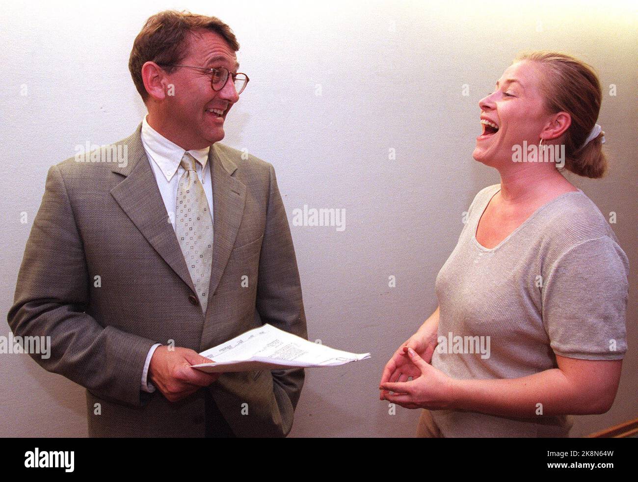 Per kristian foss right and siv jensen progress party photo hi-res ...