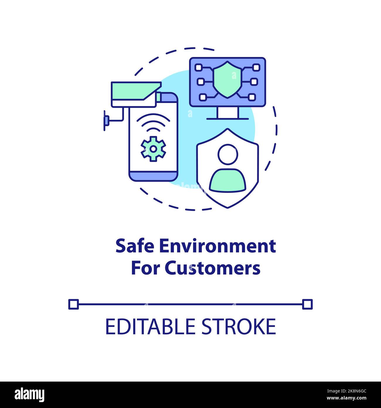 Safe online environment Stock Vector Images - Alamy