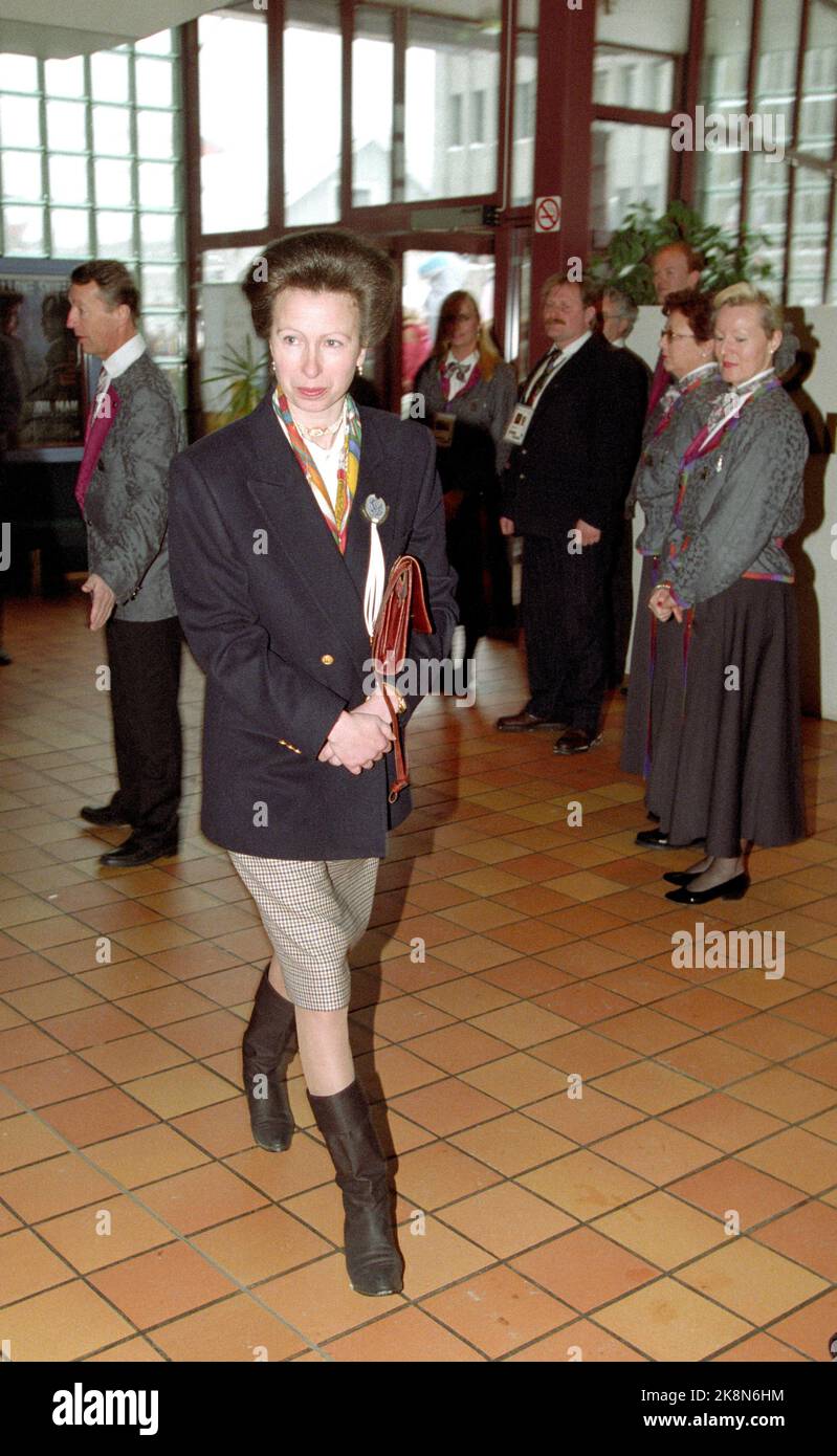 Princess anne arrives in the uk to the opening photo hi-res stock photography and images - Alamy