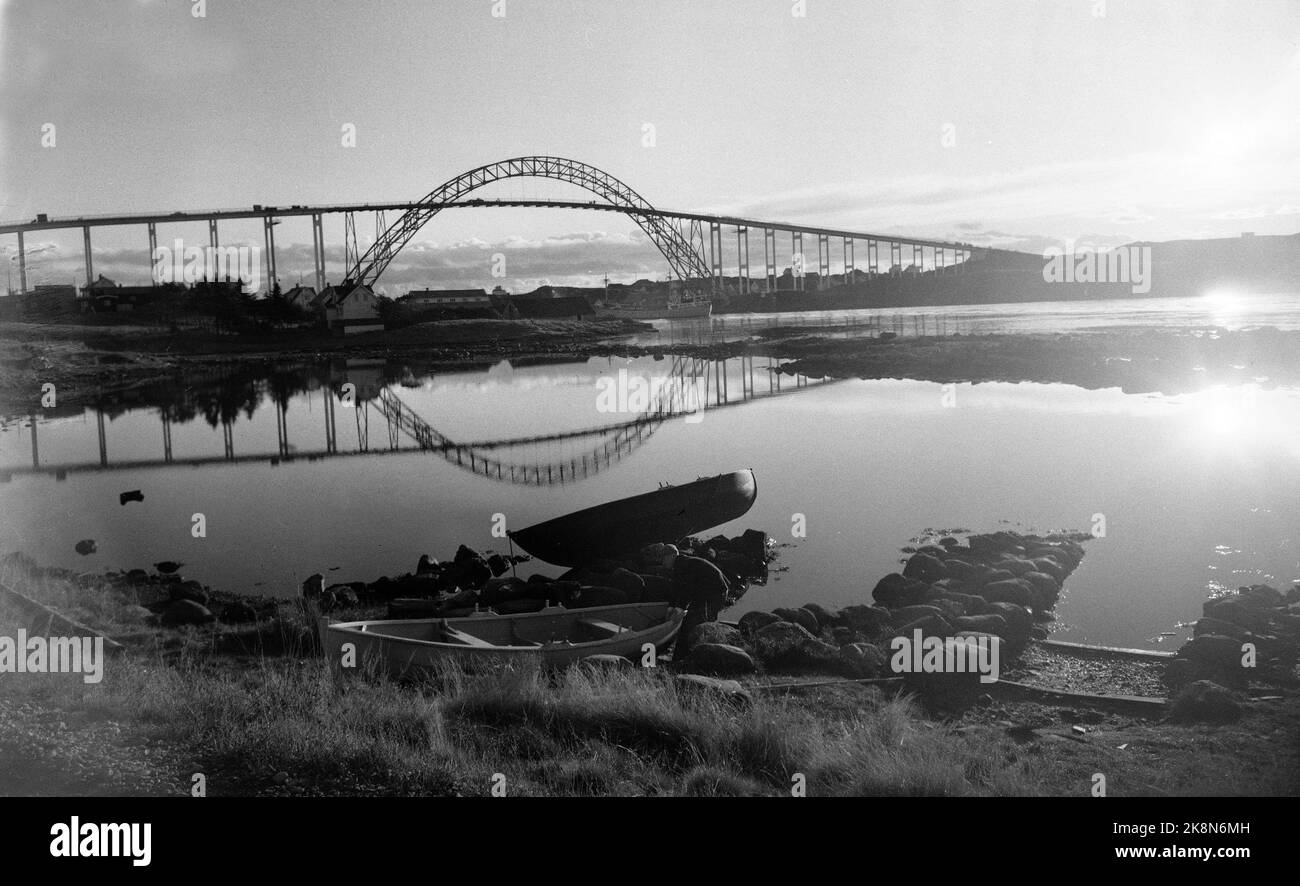 Karmøy 19551022 The opening of the Karmsund Bridge. The bridge that ...