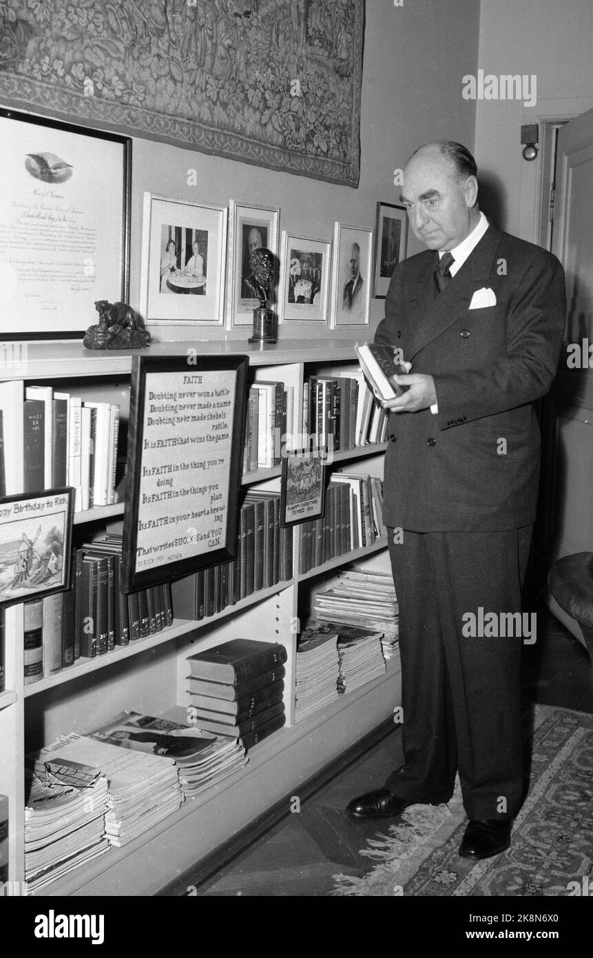 Oslo 19460920: US ambassador to Norway Charles Bay, probably ...