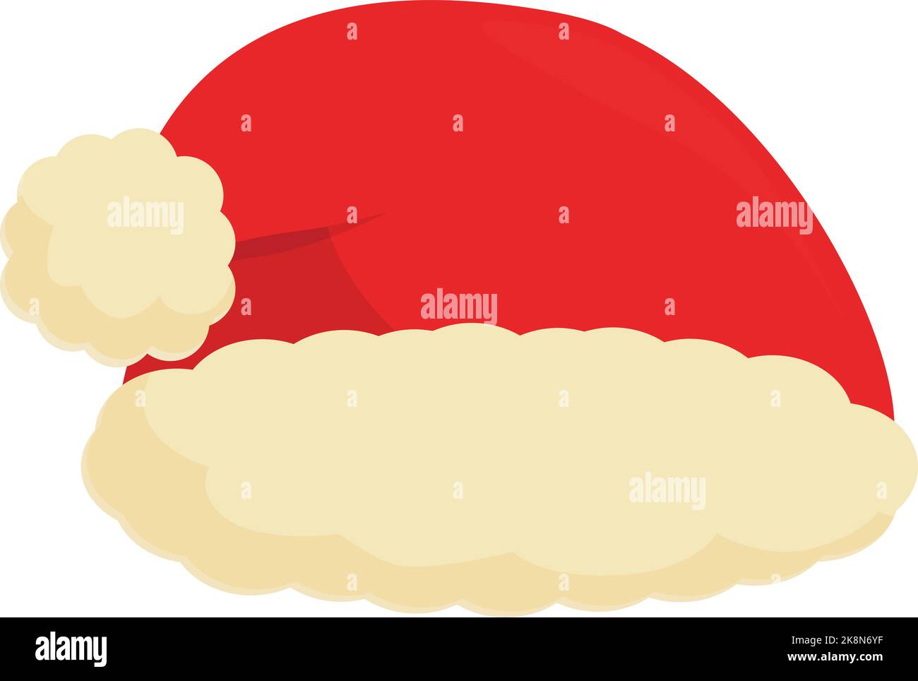 Face hat icon cartoon vector. Santa holiday. Xmas head Stock Vector ...