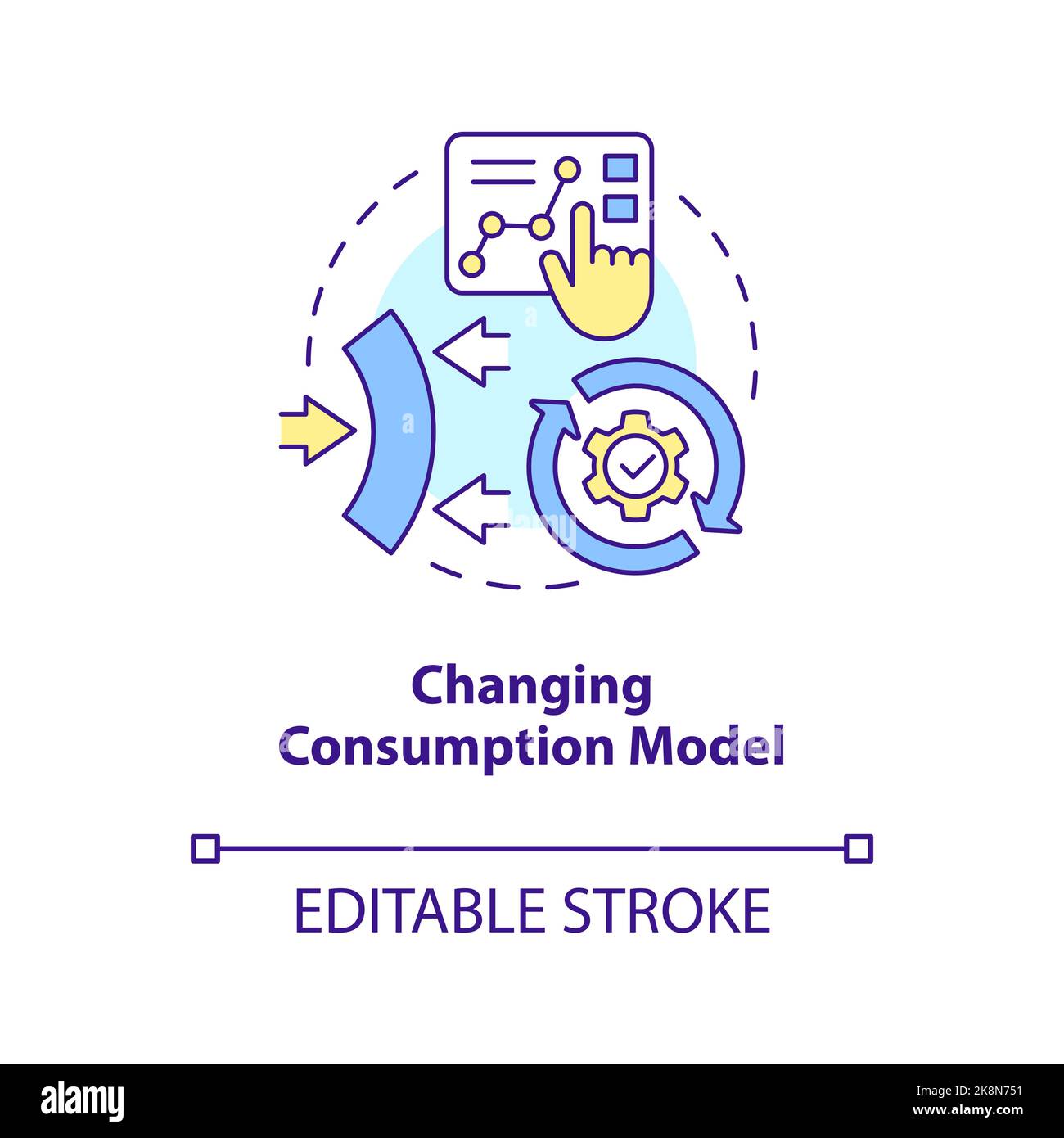 Changing consumption model concept icon Stock Vector Image & Art - Alamy Changing consumption model concept icon Stock Vector Image & Art - Alamy