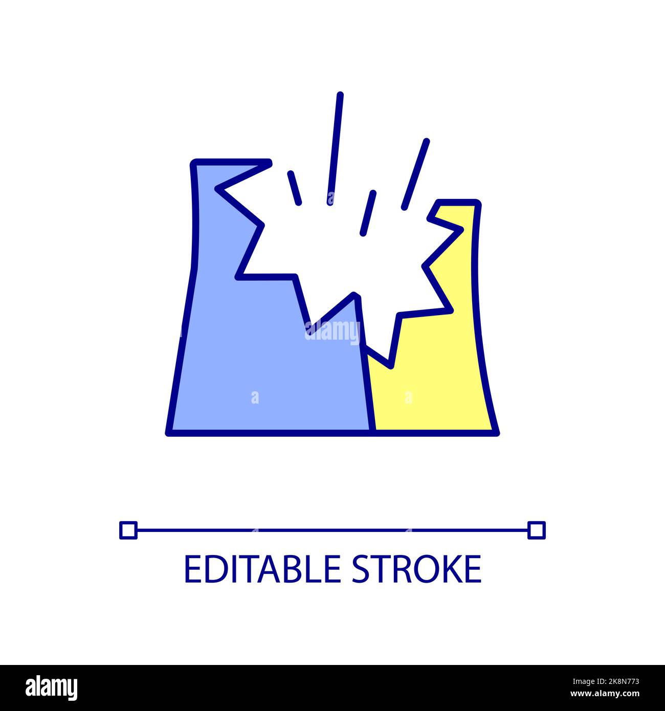 Fire accident nuclear reactor Stock Vector Images - Alamy