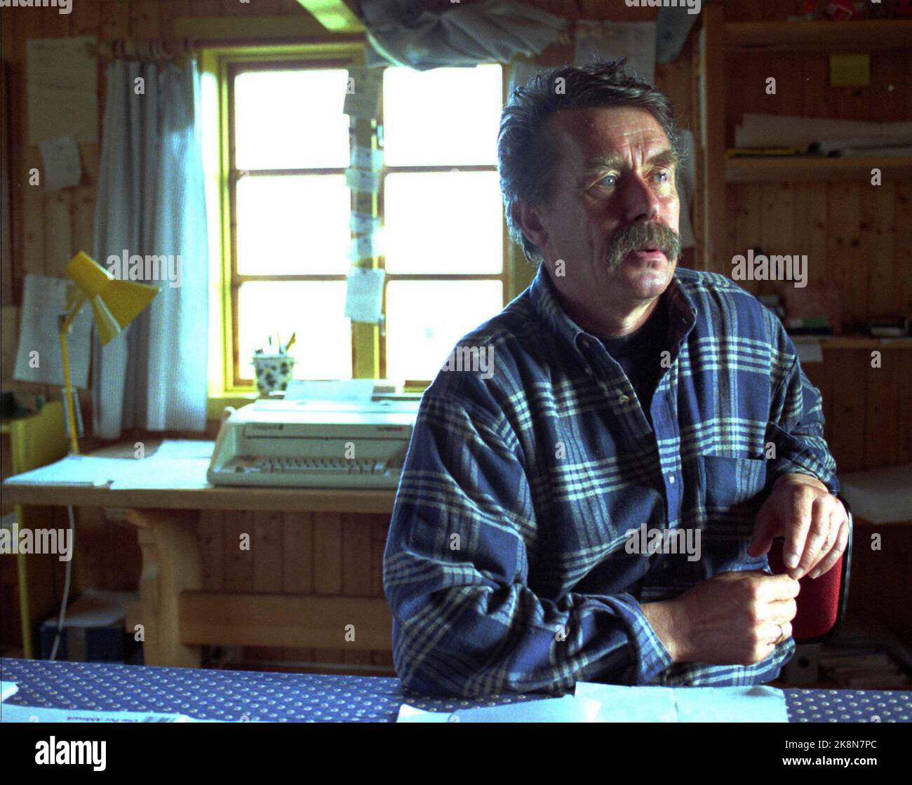 Stamsund 19940922: Arild Nyquist in his poet residence in Stamsund in ...
