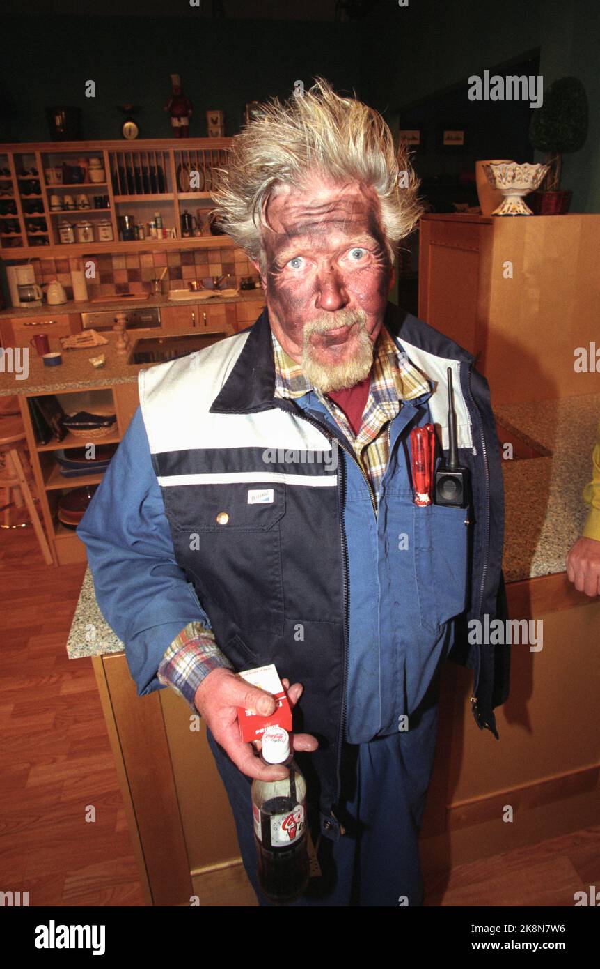 Oslo 19920825: Actor Harald Heide-Steen jr during TV2's recording of ...