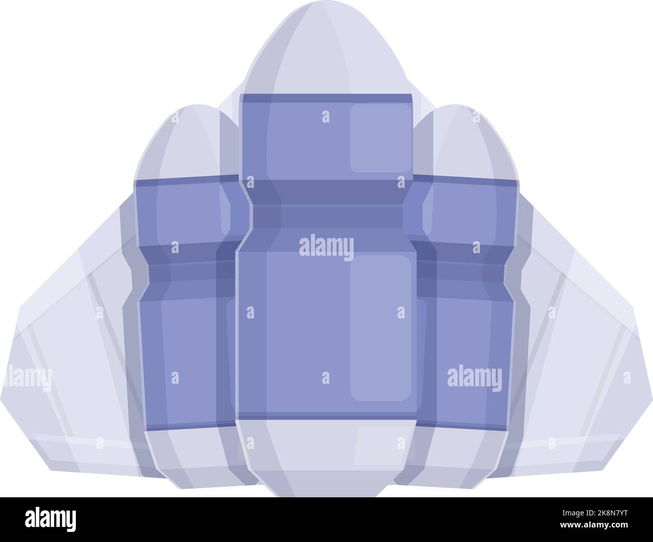 Jetpack plane icon cartoon vector. Rocket jet. Fire efficient Stock ...