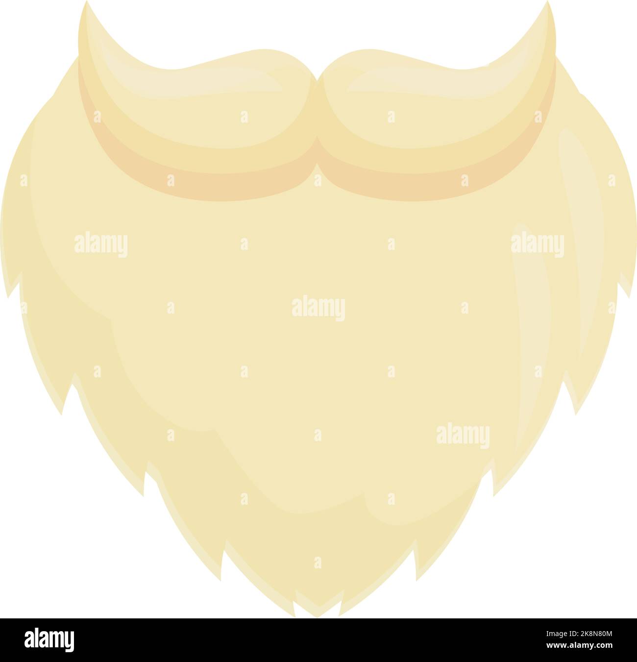 Beard mask icon cartoon vector. Santa holiday. Xmas hat Stock Vector ...