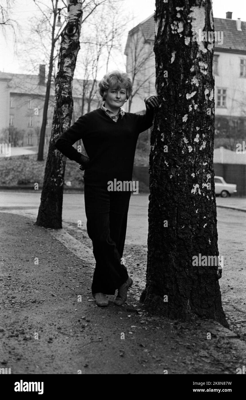 Oslo december 1968 jazz singer karin krog photo hi-res stock ...