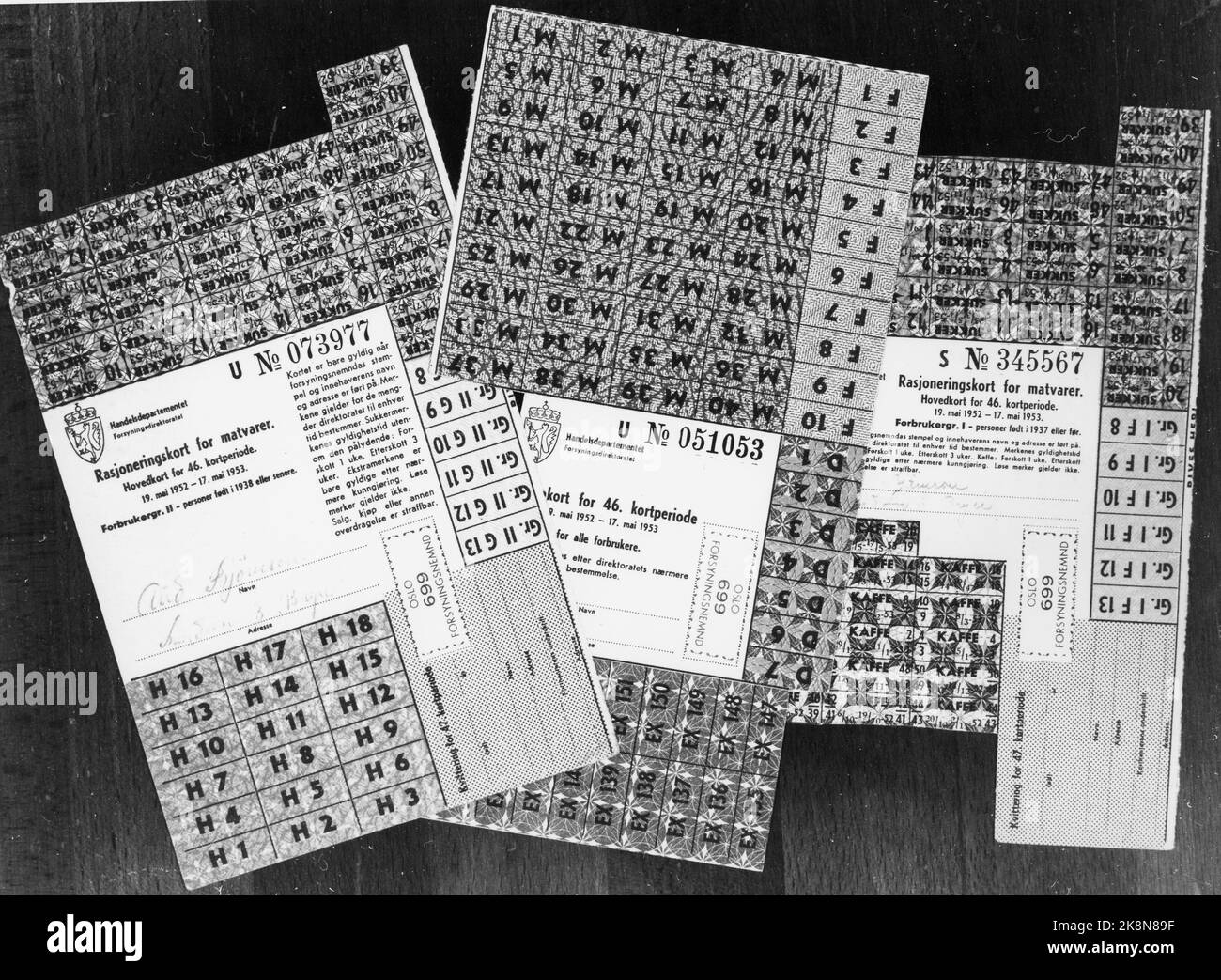 Oslo 1952 rationing hi-res stock photography and images - Alamy