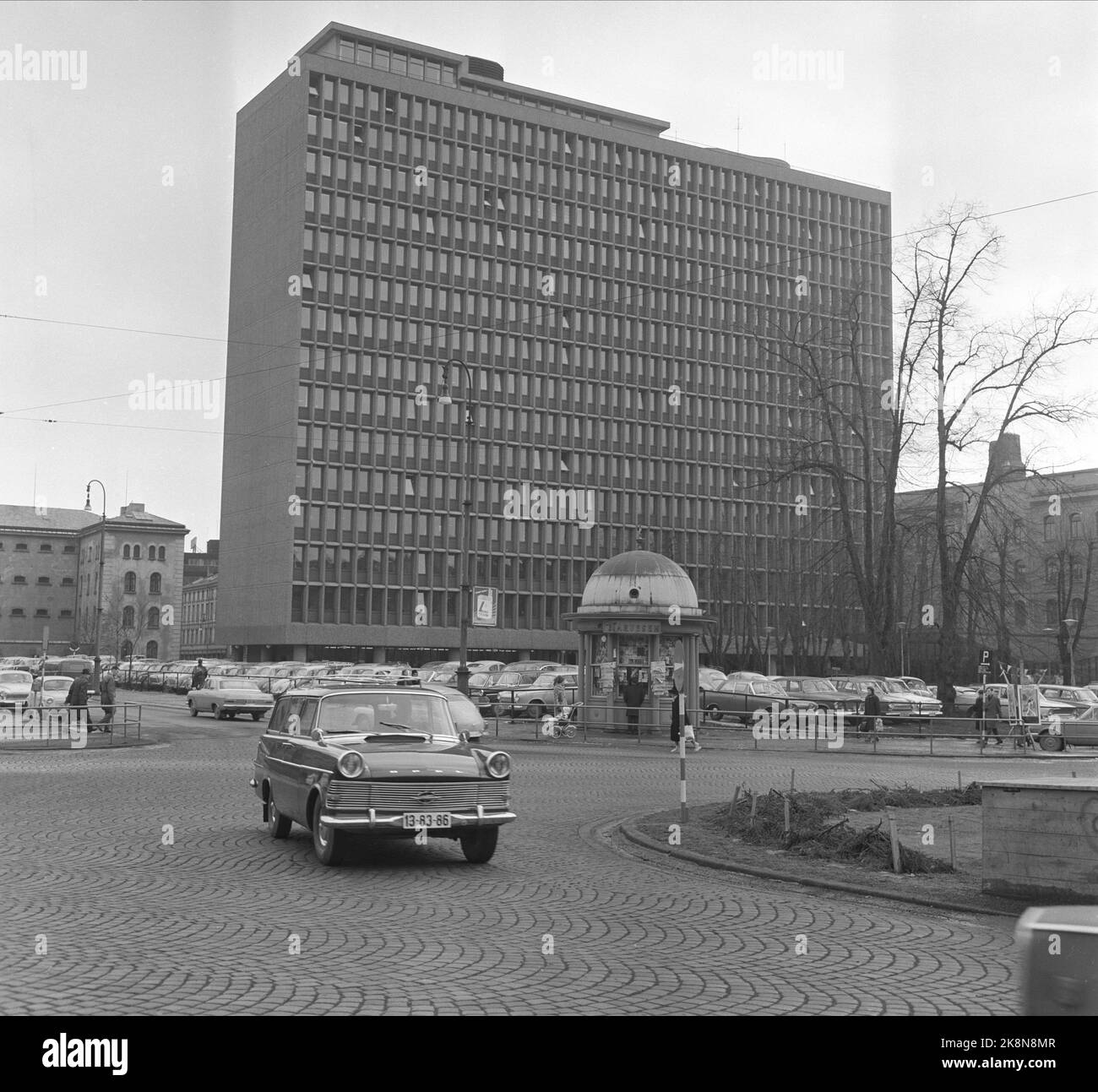 Oslo March 10, 1965. The government building photographed from ...