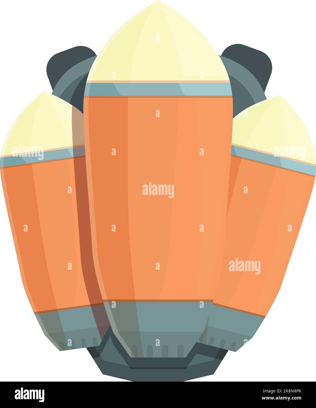 Technology jetpack icon cartoon vector. Rocket jet. Career space Stock ...